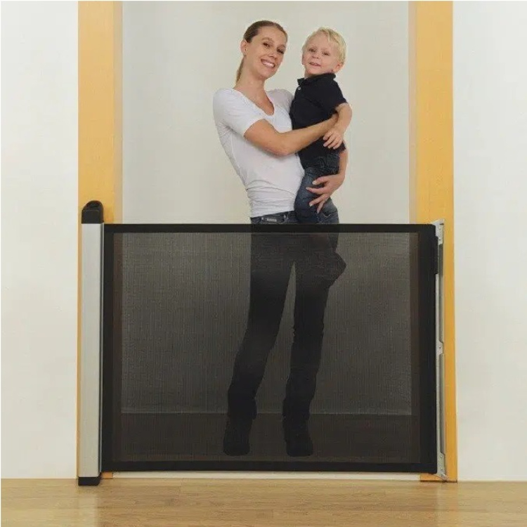 KiddyGuard Avant Retractable Child Safety Gate - Black - Little Dreamers