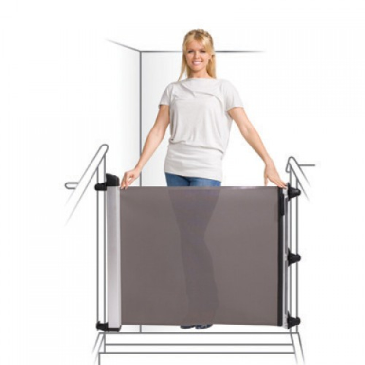 KiddyGuard Avant Retractable Child Safety Gate - Black - Little Dreamers