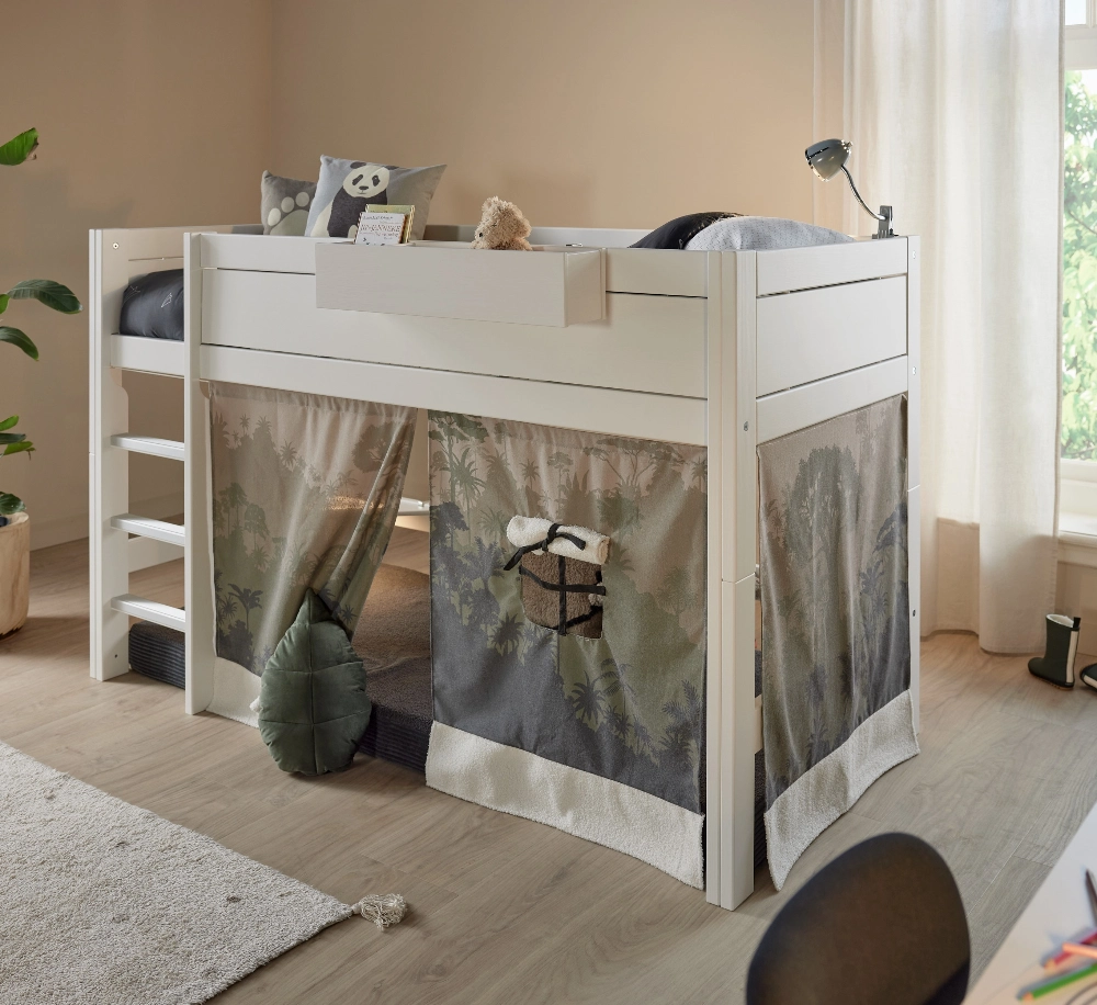 Lifetime Panda Paradise Semi High Bed - Little Dreamers