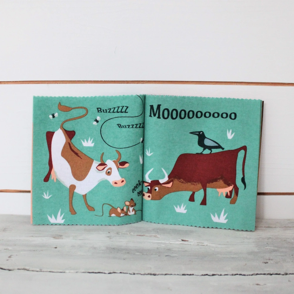 Threadbear The Noisy Farmyard Rag Book - Little Dreamers