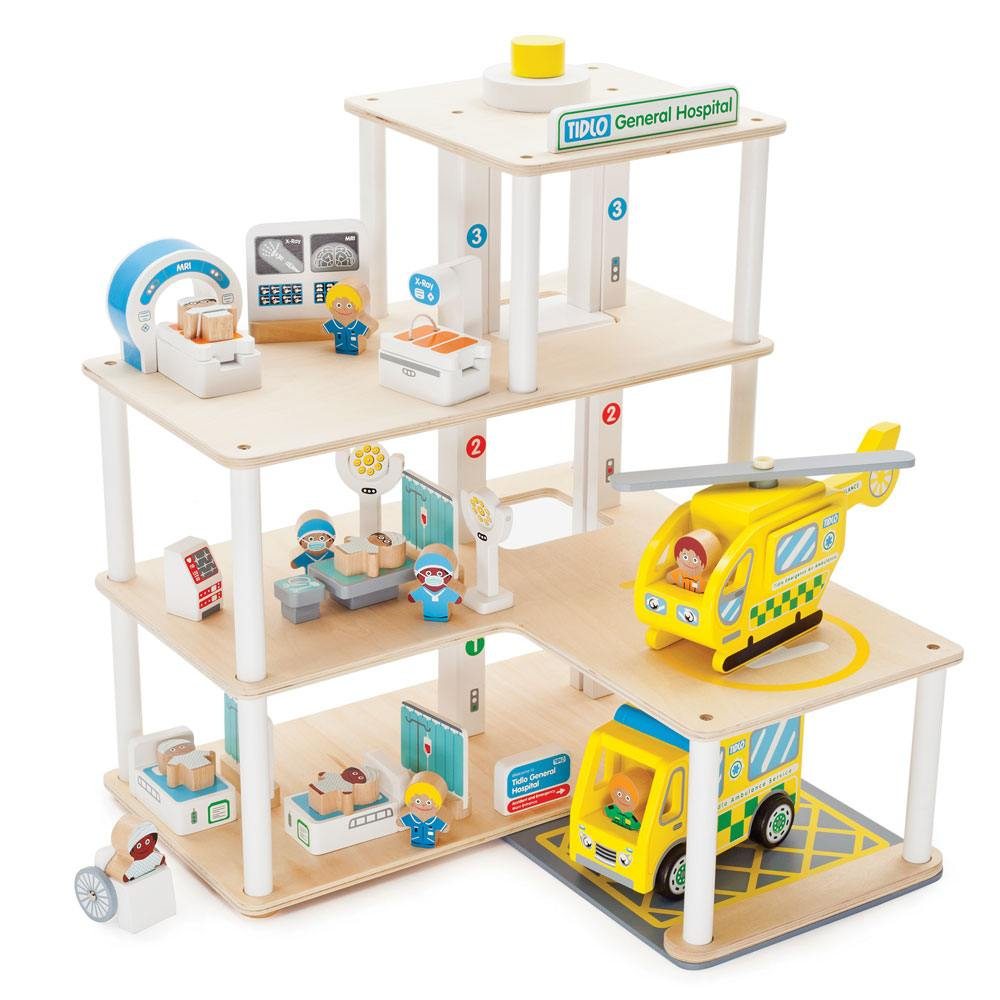 Tidlo Toys General Hospital- Wooden Toys - Little Dreamers