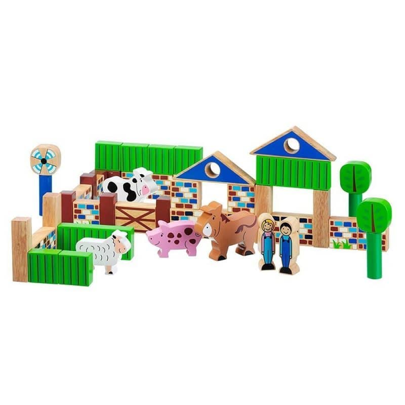 Lanka Kade Farm Building Blocks - 49 pieces - Little Dreamers
